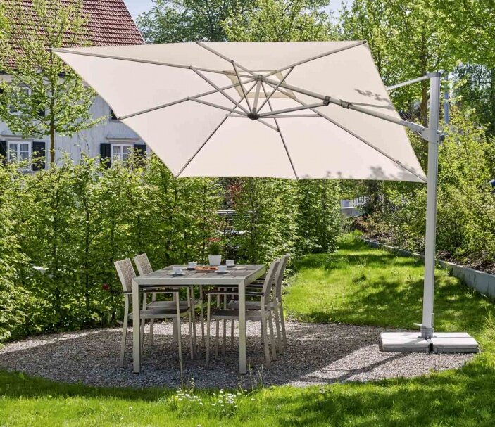 VARIOFLEX Ampelschirm 300x300cm - der grosse und elegante Alleskönner ...